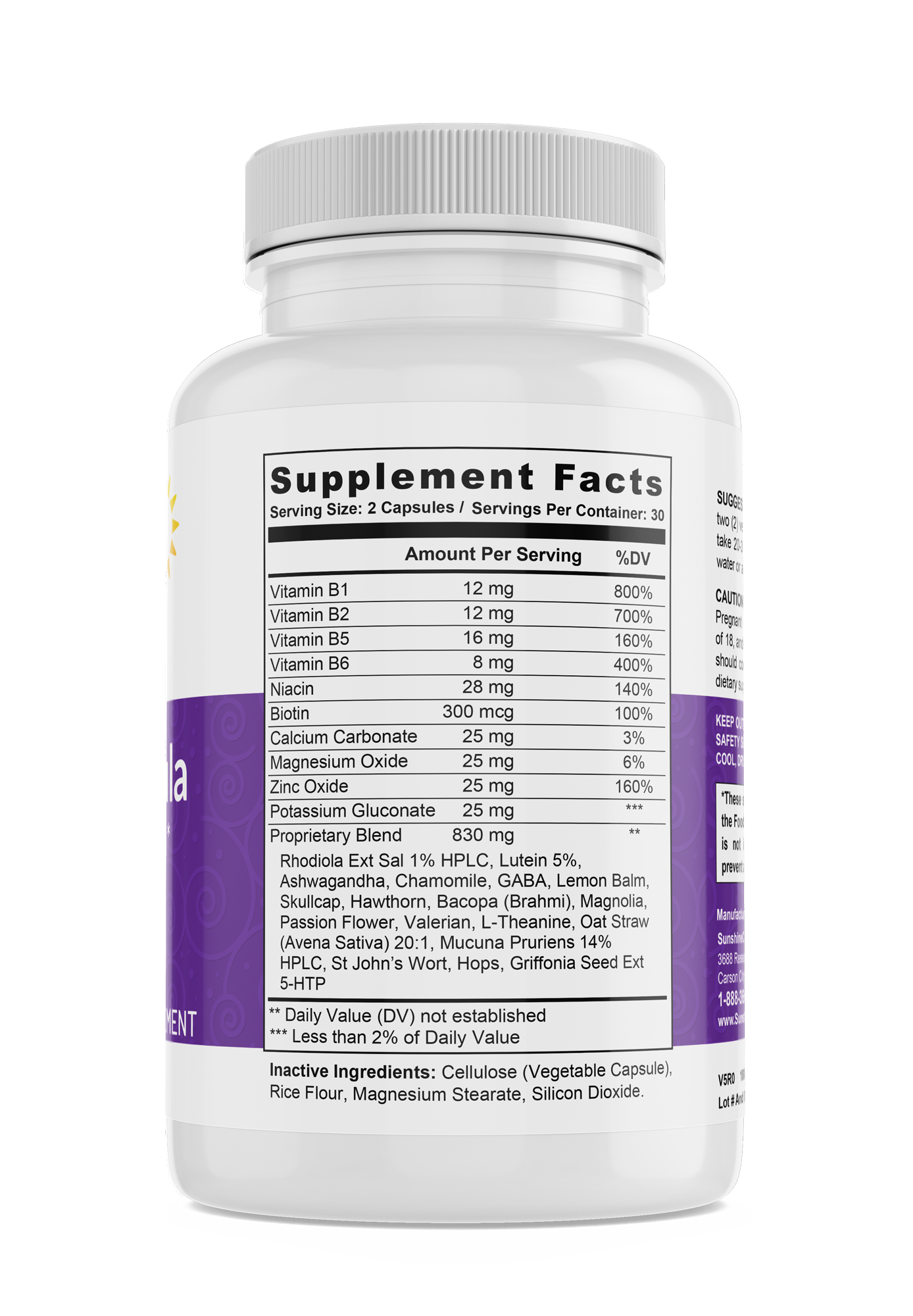 Anxiety Formula for Deep Calming & Reducing Stress